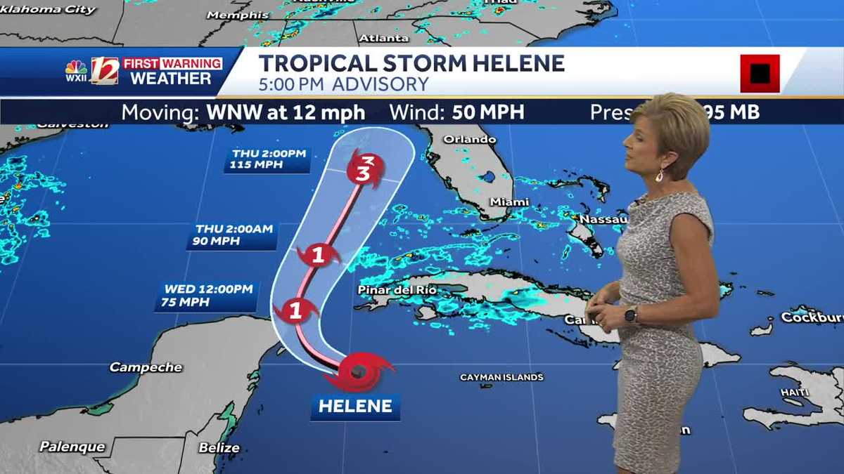 WATCH: Tracking Helene, likely to bring wind and heavy rain to Carolinas