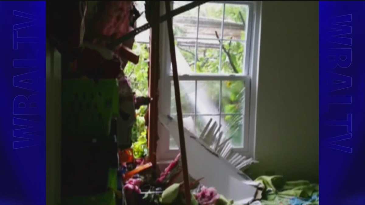 Mom describes moment tree crashed through window