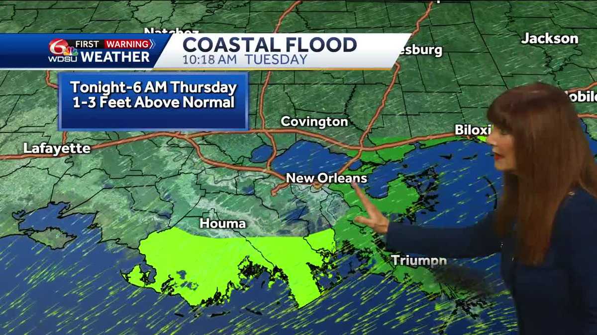 Coastal flood warnings