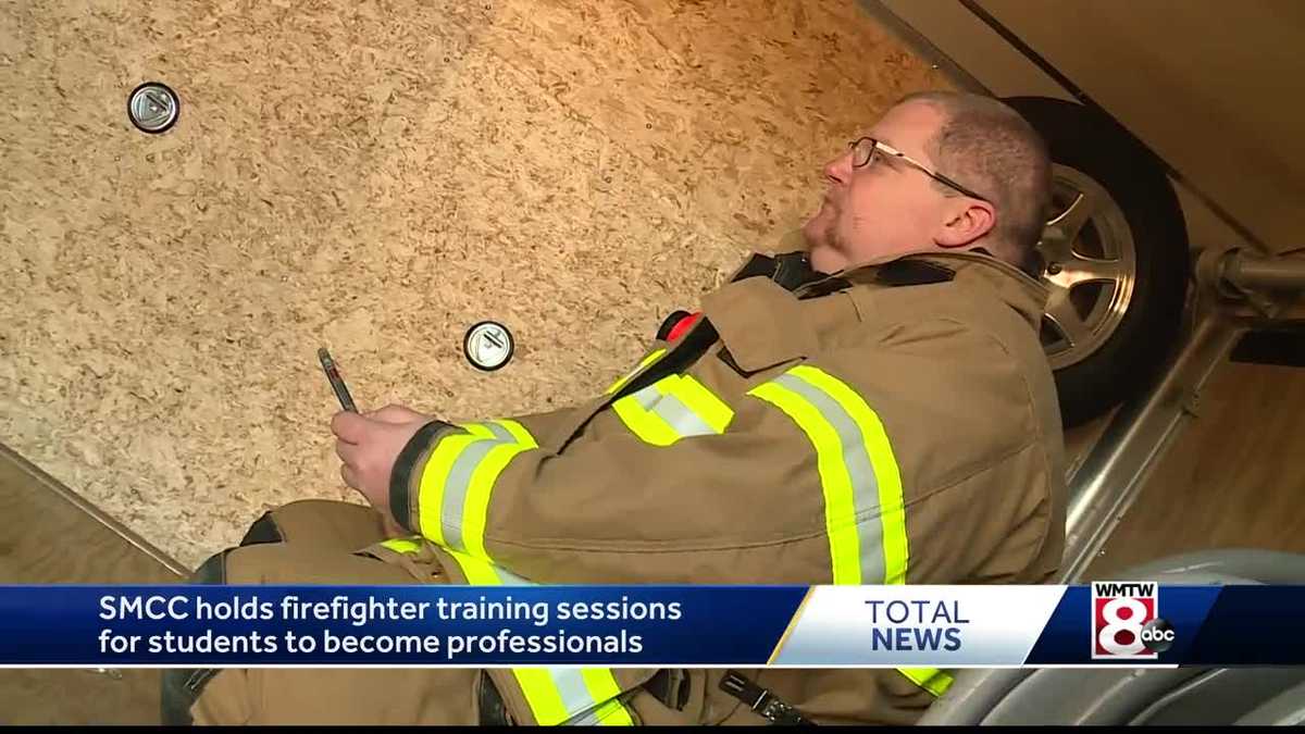 Students undergo testing to become professional firefighters