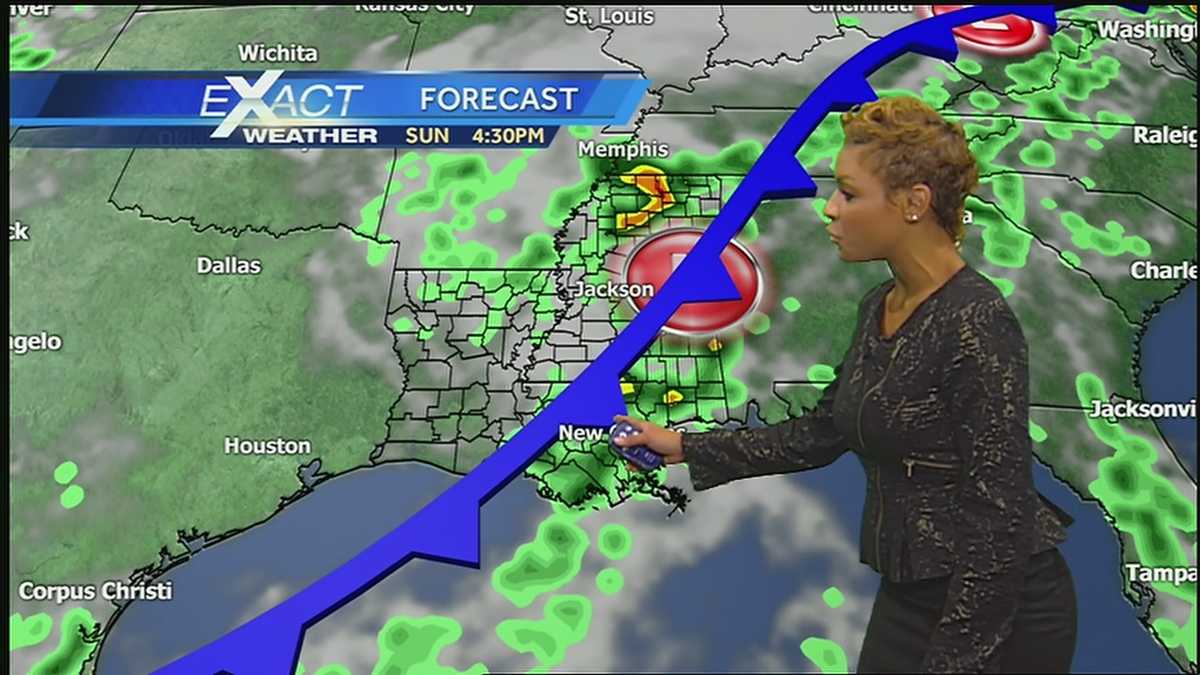 More slow-moving storms possible Sunday