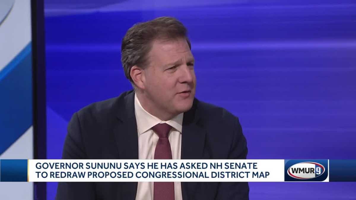 Sununu asks New Hampshire Senate leaders to redraw political map