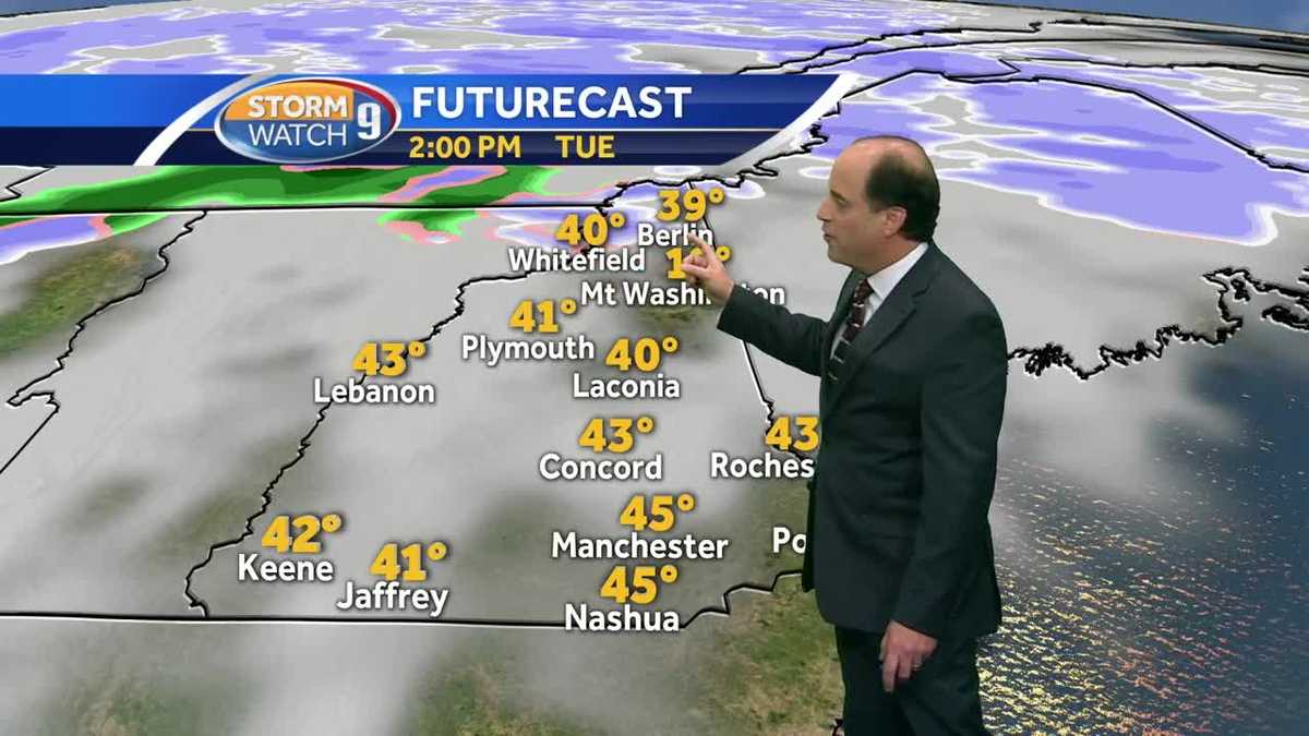 Evening snow, freezing drizzle gives way to milder Tuesday