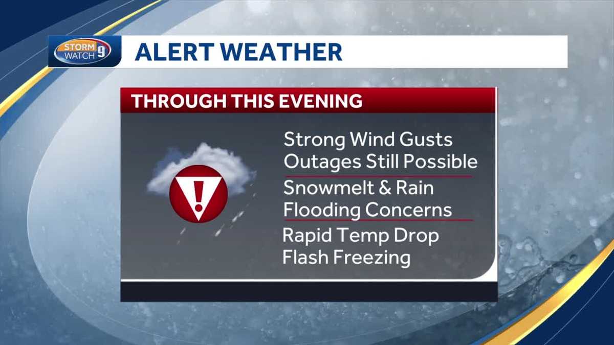 New Hampshire forecast video: Strong storm moving through