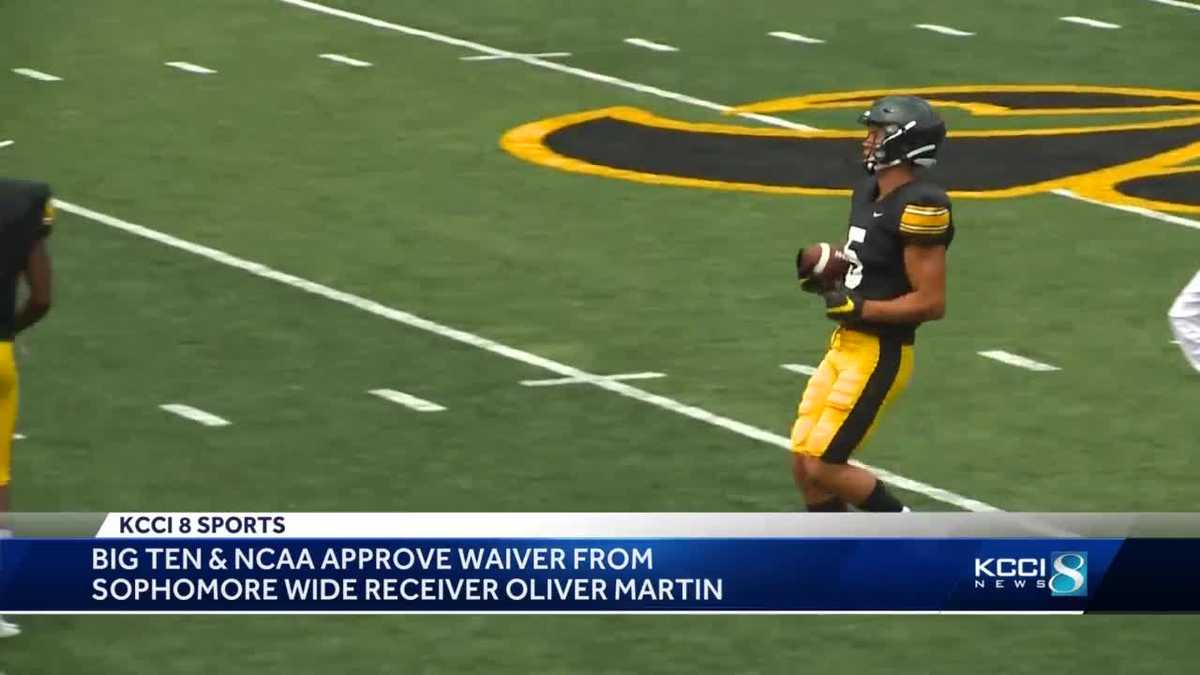 Transfer WR Oliver Martin cleared to play for No. 20 Iowa