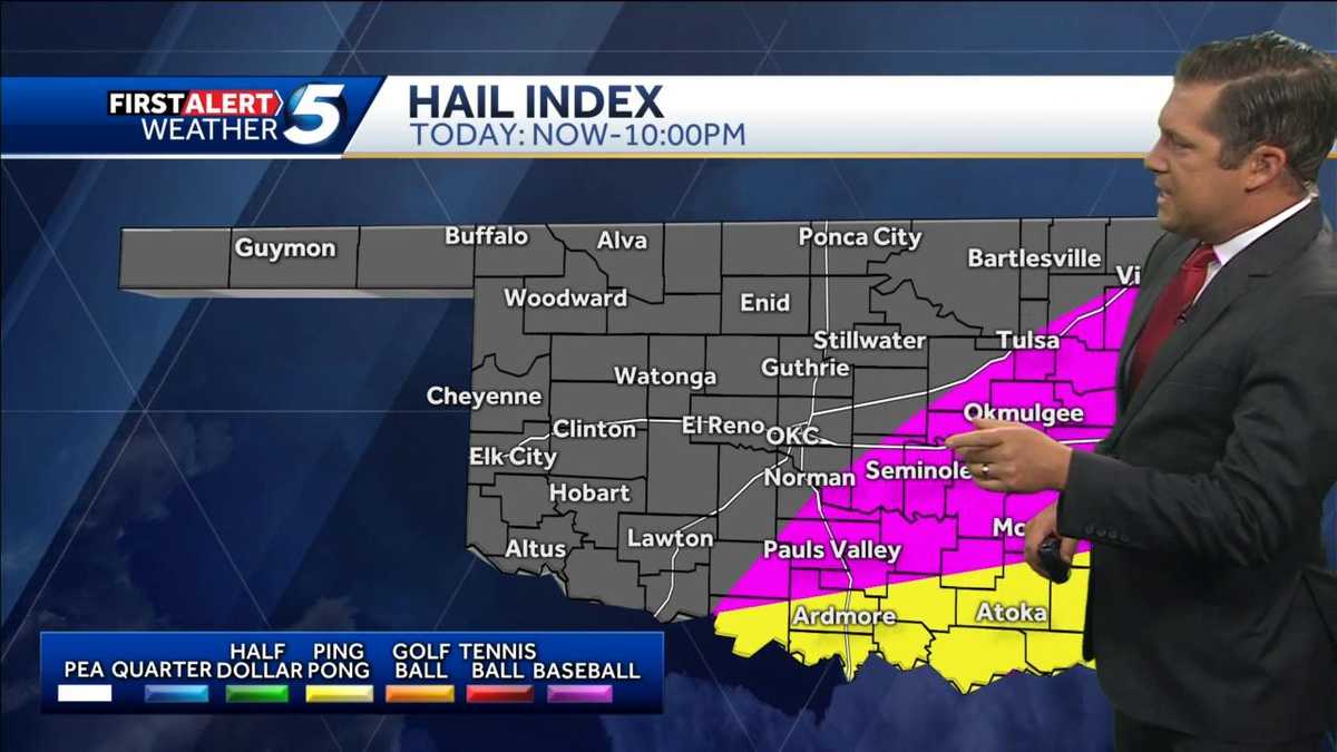 LATEST TIMELINE: Large hail possible as storms move across parts of ...