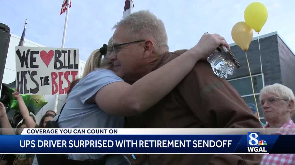 South-central Pa. UPS driver gets surprise retirement send-off