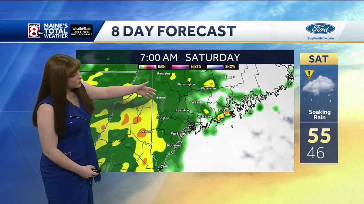 Friday evening showers, soaking rain Saturday