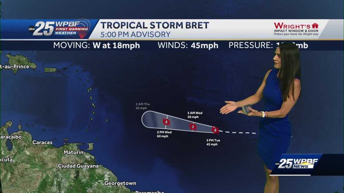 Tracking the Tropics: Tropical Storm Bret and Invest 93-L