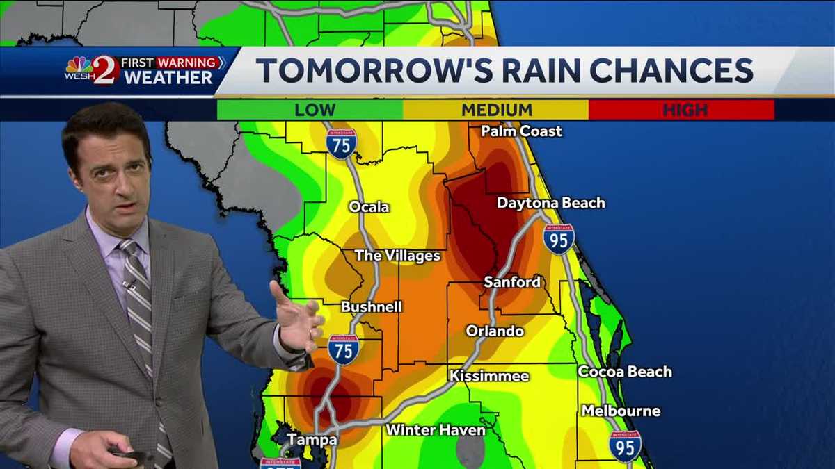 Storm coverage increases for Friday on into the weekend.