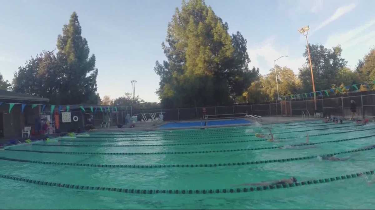 Davis community pool leaking water