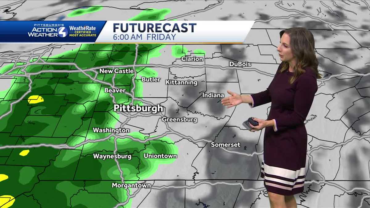 Pittsburgh weather: Warmer Thursday, rain returns late