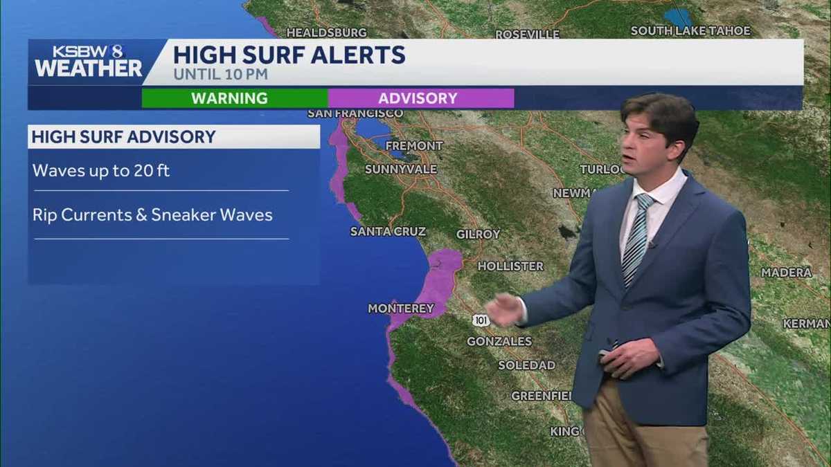 Chilly weather and high surf advisory affects Central Coast