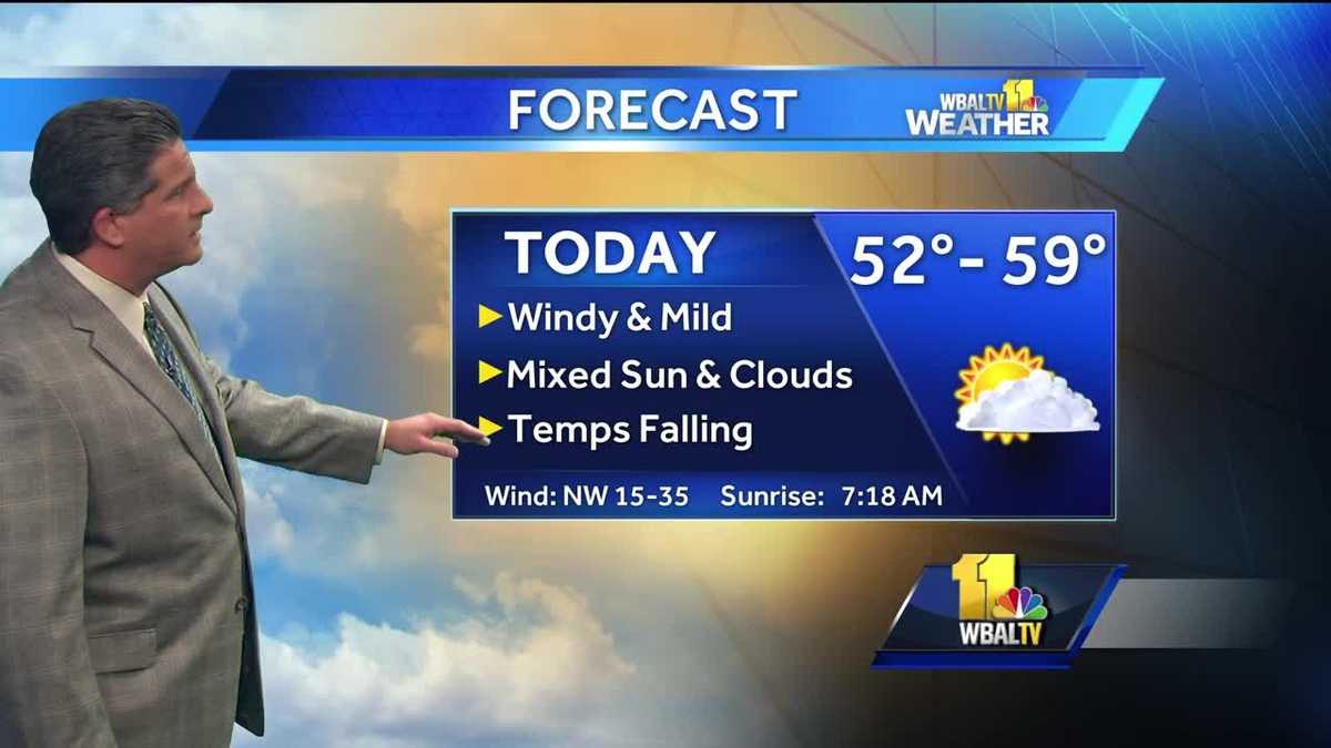 Windy Thursday with temps in high 50s
