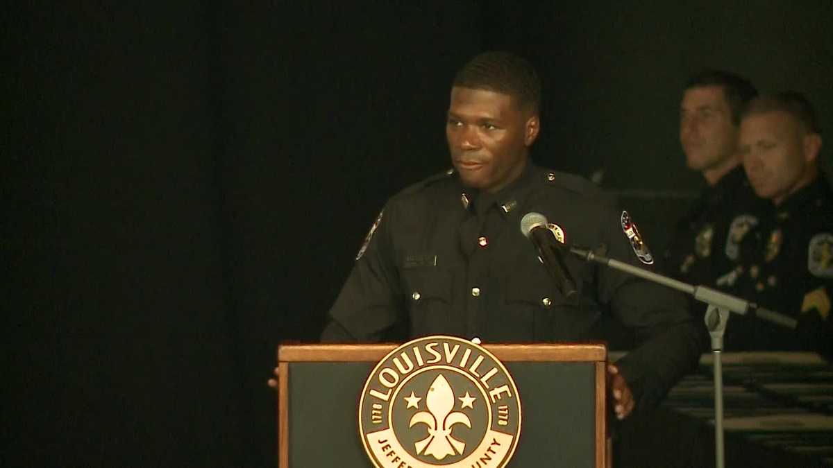 New LMPD officer says they are agents of change in inspiring graduation ...
