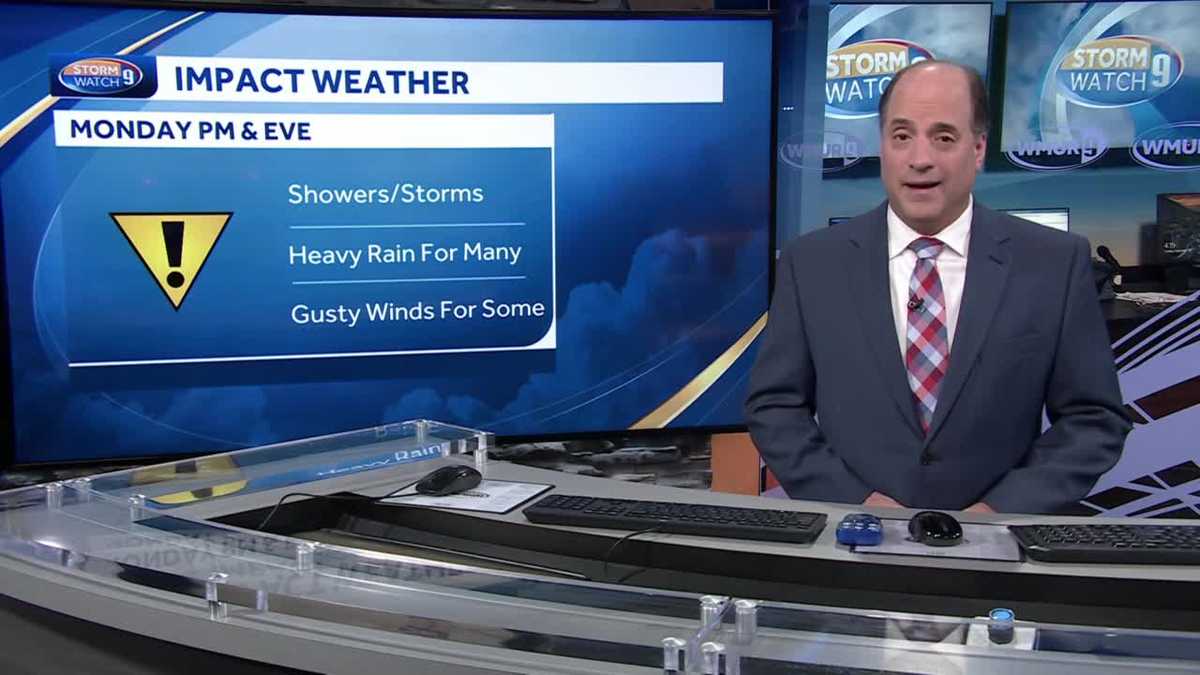Meteorologist Mike Haddad forecasts showers and storms