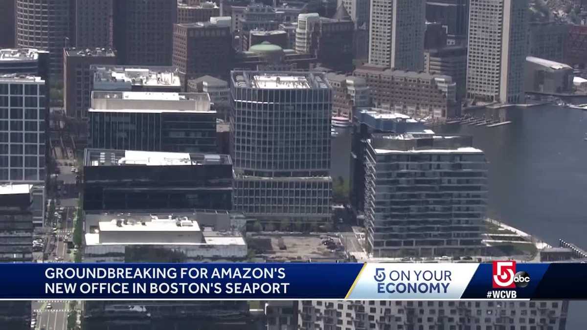Amazon breaks ground on new office tower in Seaport