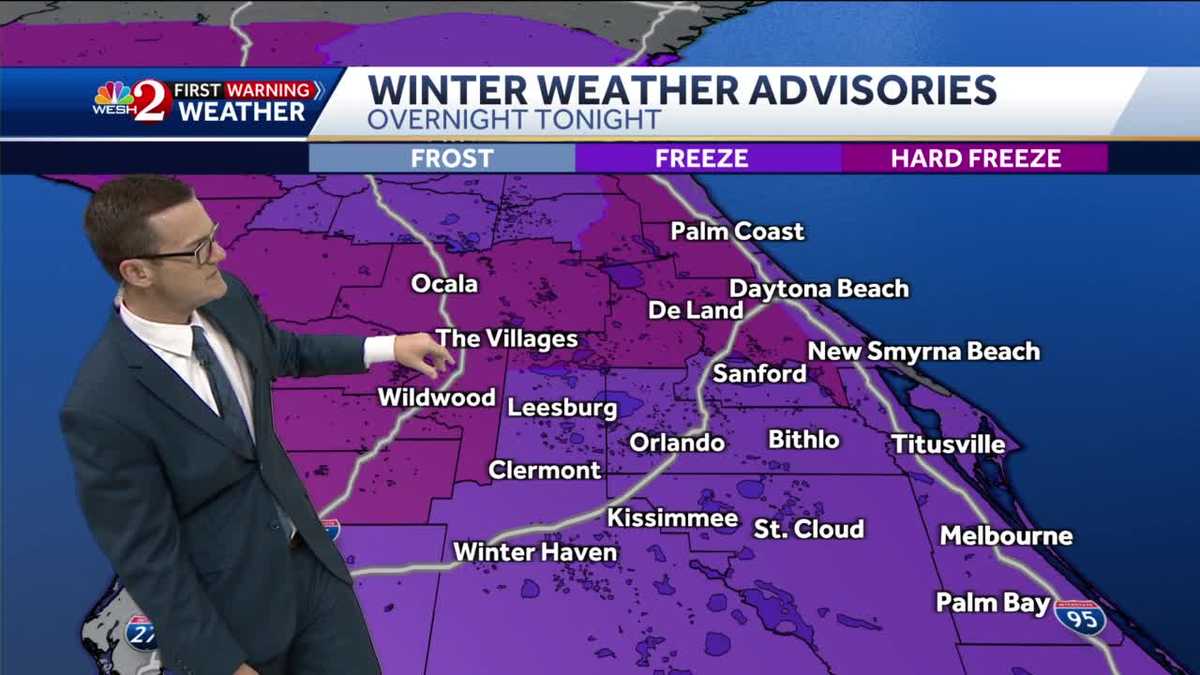 Freezing, frigid temperatures for Central Florida throughout the weekend
