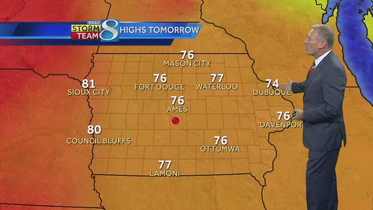 KCCI 8 News at Ten weather forecast