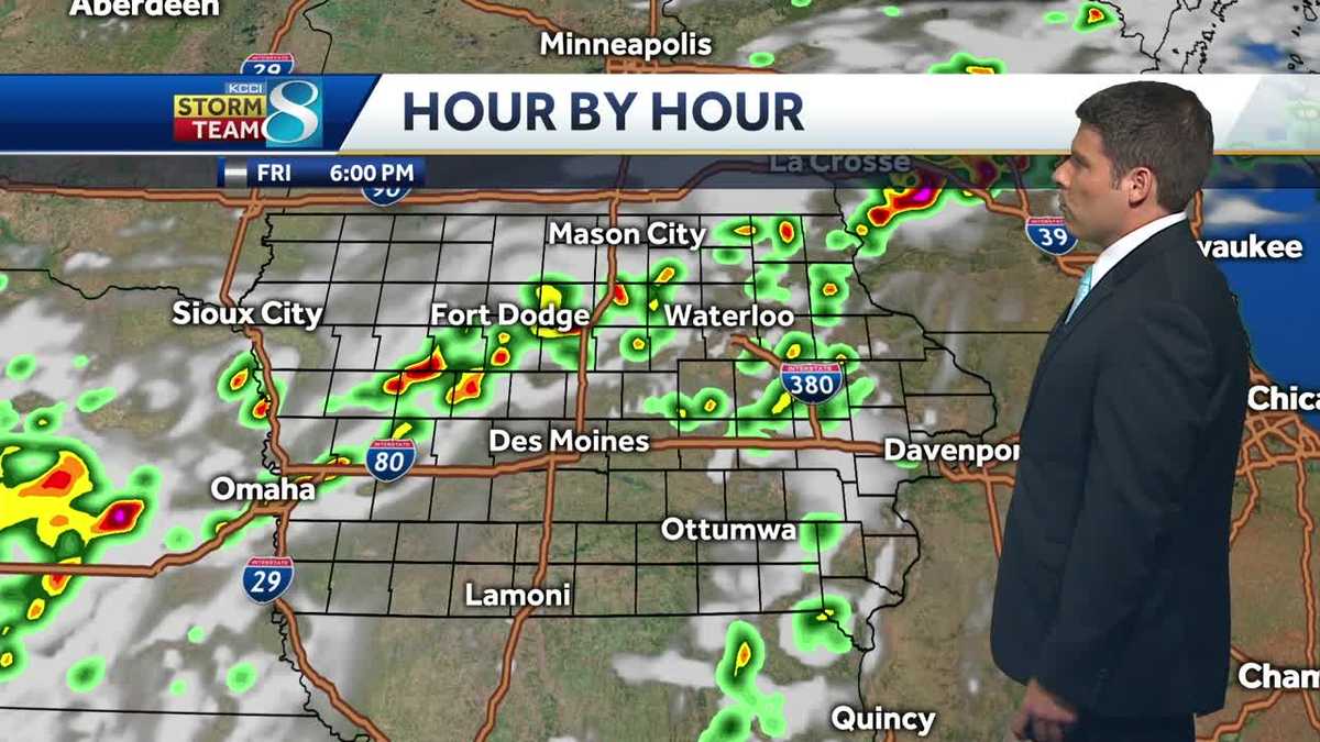 Tracking PM storms, some could be severe