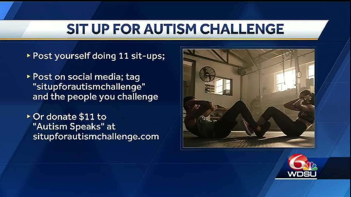 Sit-up challenge brings awareness to World Autism Day