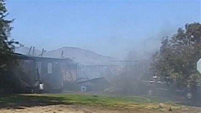 Greenfield house destroyed in wind-whipped fire