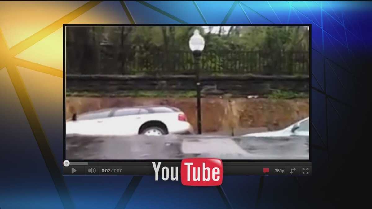 YouTube video shows street collapse
