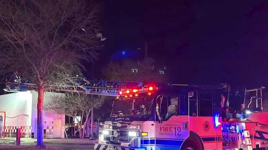 Covington Rally's fire