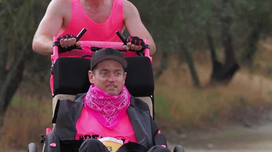 Man to push his brother across the finish line at CIM