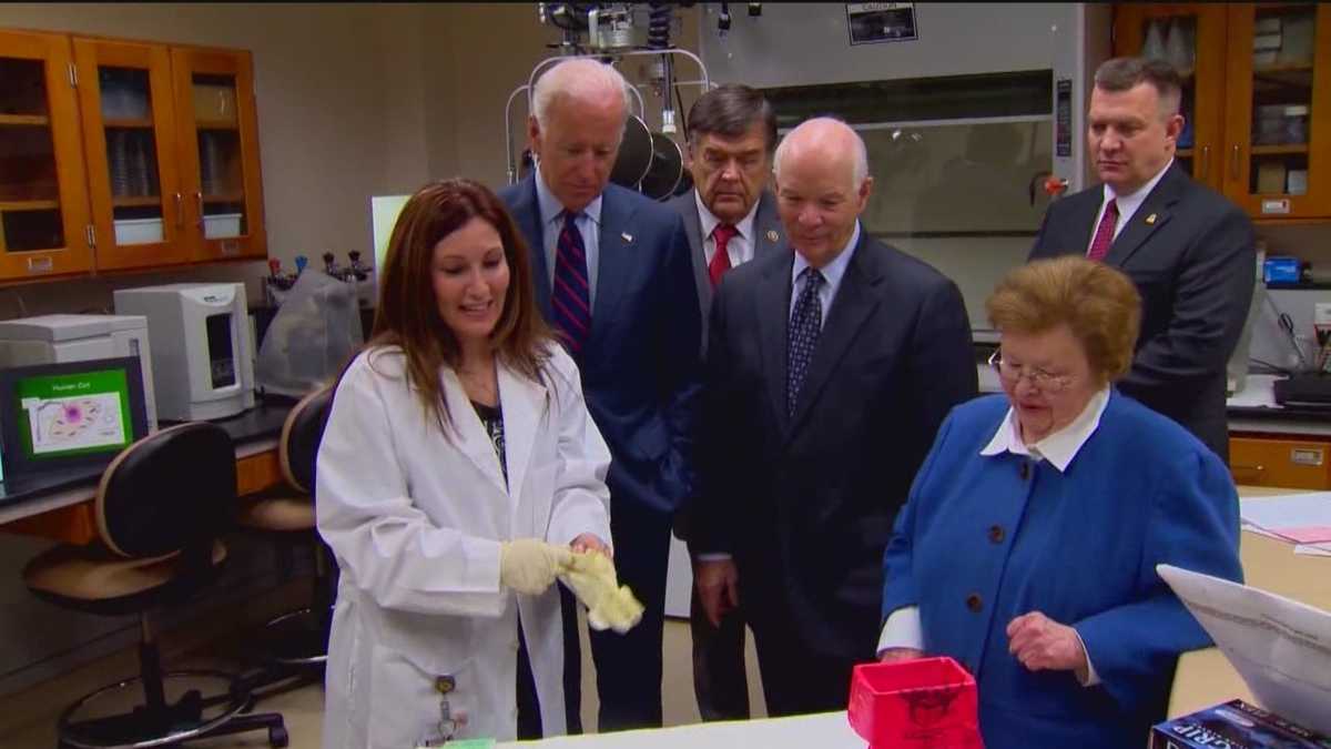 Vice president tours Maryland State Police lab