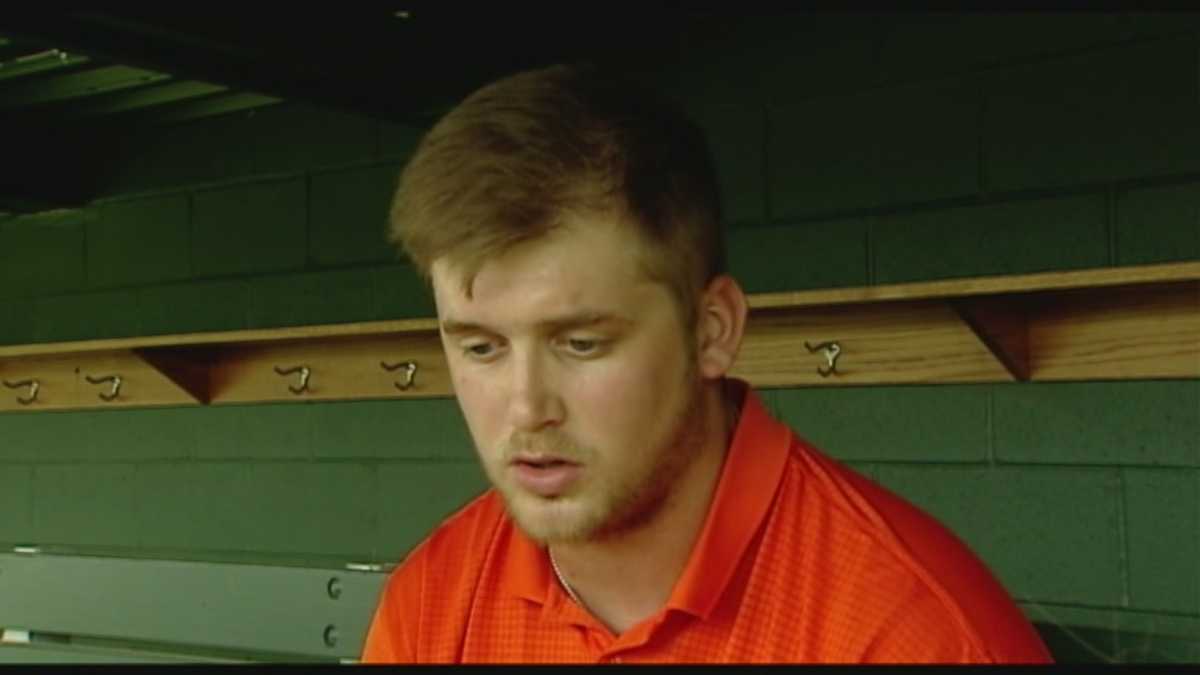 Clemson pitcher Clate Schmidt returns to the pitcher's mound after ...