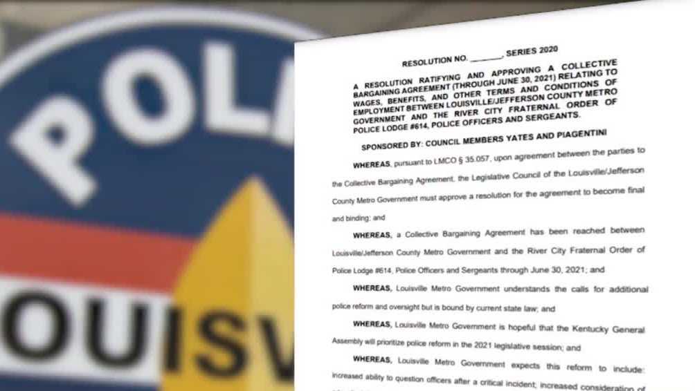 City, police union reach agreement for short-term LMPD contract