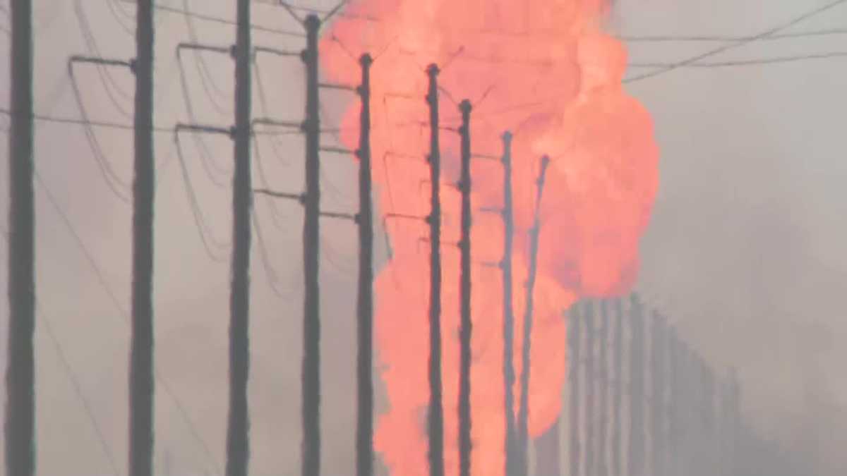 Massive pipeline fire burning near Houston began after a vehicle struck ...