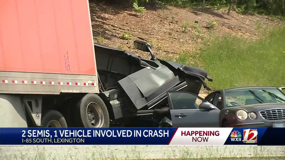 I-85 back open nearly 6 hours after crash; Three drivers taken to hospital