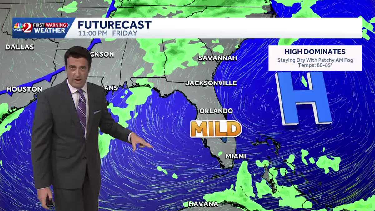 A warm and dry work week. 11/17/25
