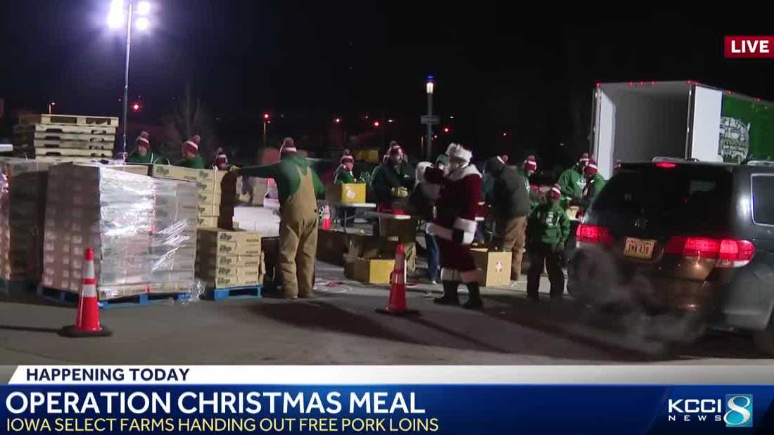 Volunteers distribute thousands of pork loins to Iowans facing hardship ...