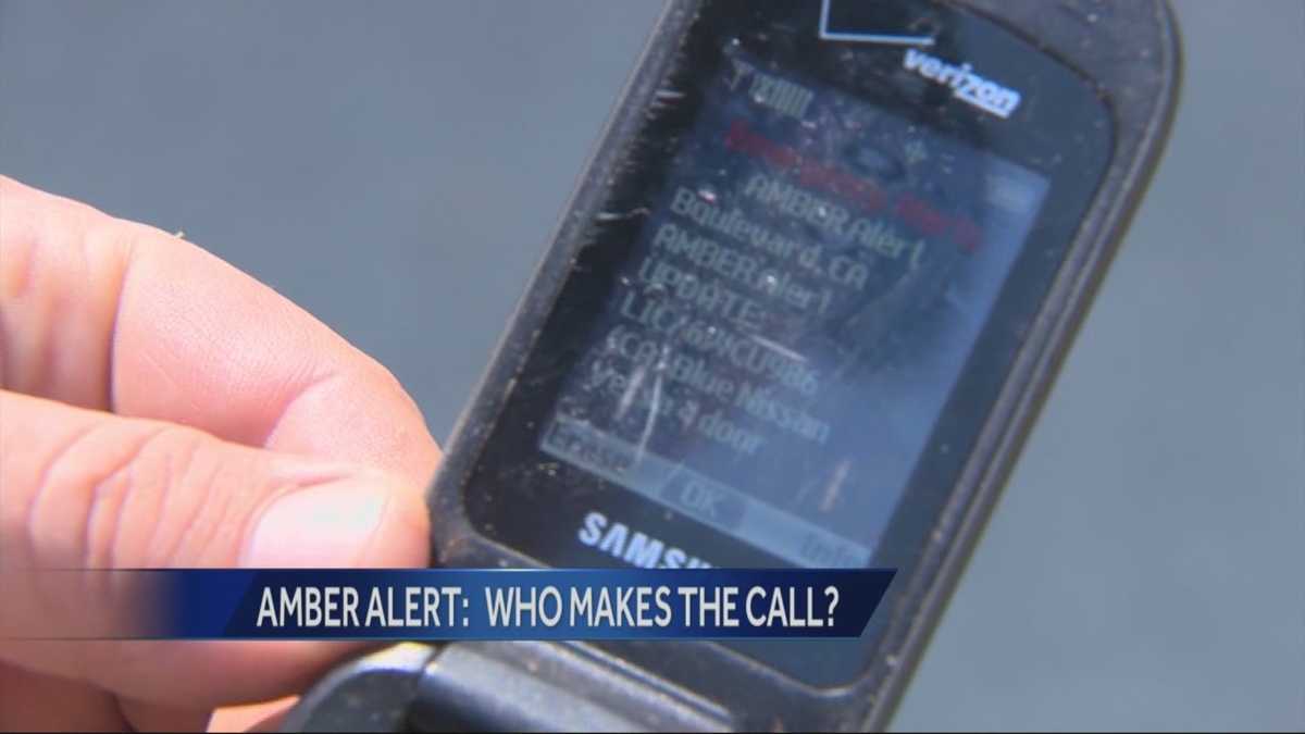 Who decides to issue an Amber Alert?
