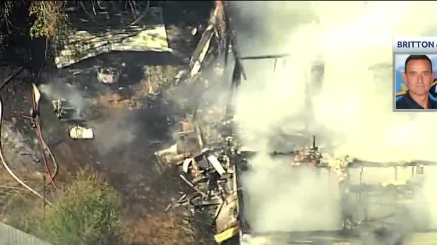 Fire near Jones engulfs at least one structure