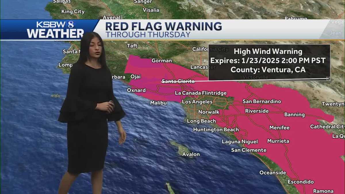 Fire conditions for Los Angeles area