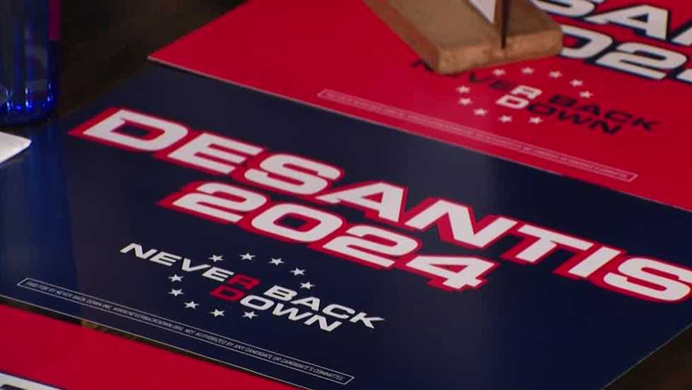 Presidential candidate Ron DeSantis campaigns in Council Bluffs