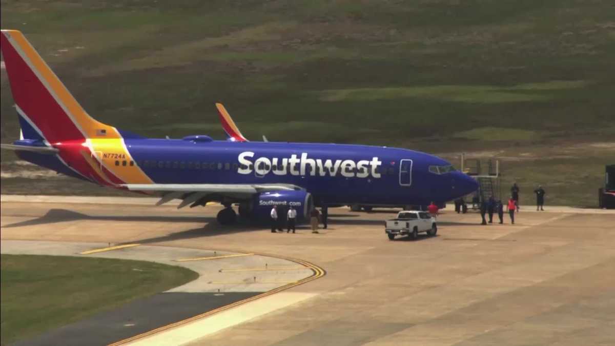 Southwest flight evacuated after engine fire in Houston