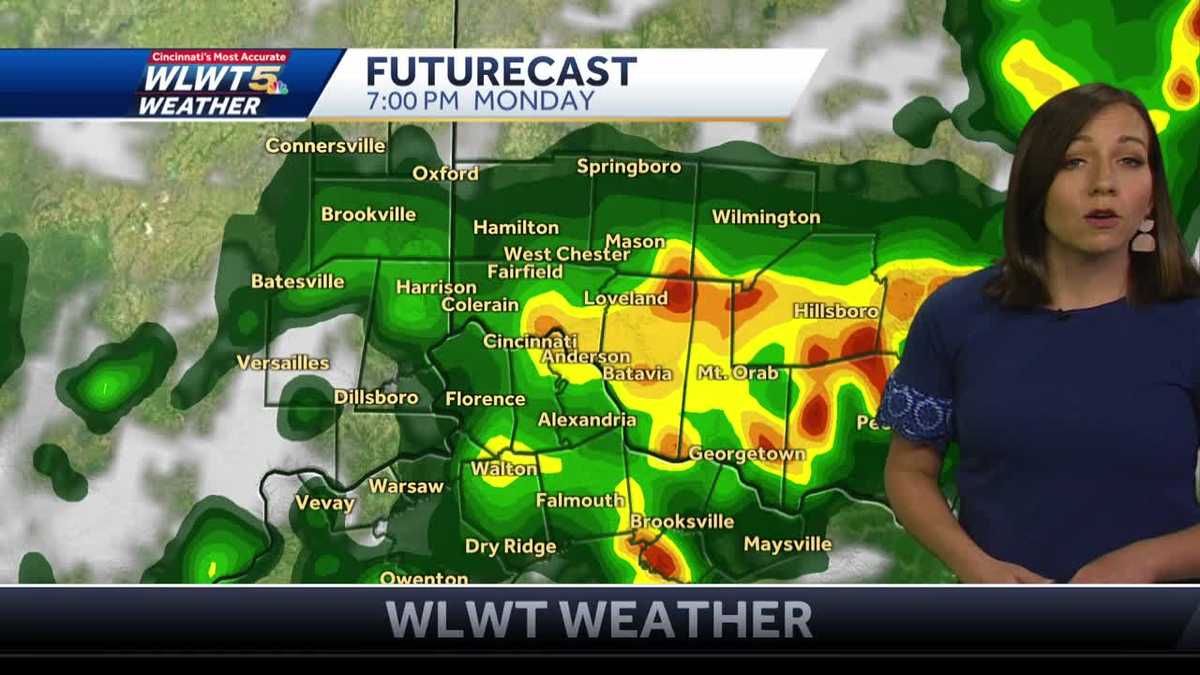 Active pattern returns for the new week in Cincinnati