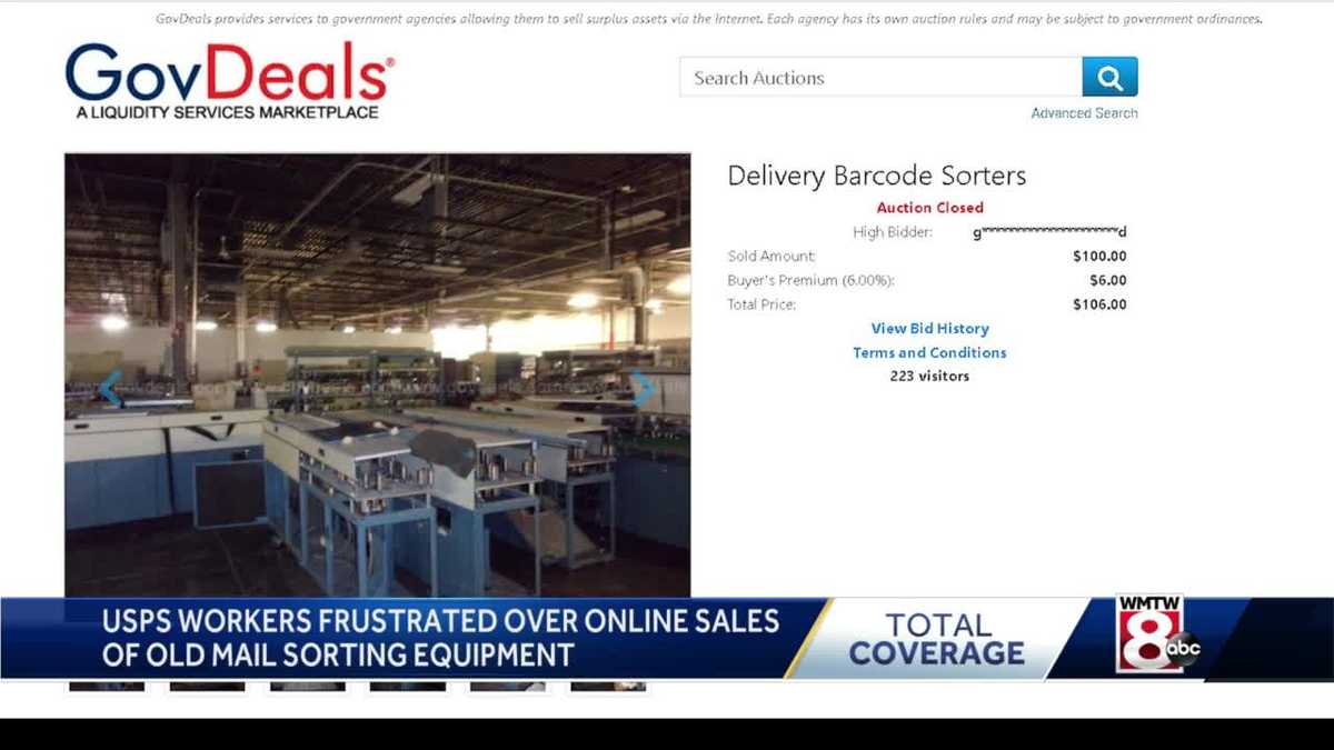 USPS selling old sorting equipment online