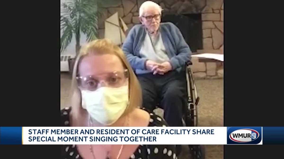 Staff member and resident of local care facility share special moment ...
