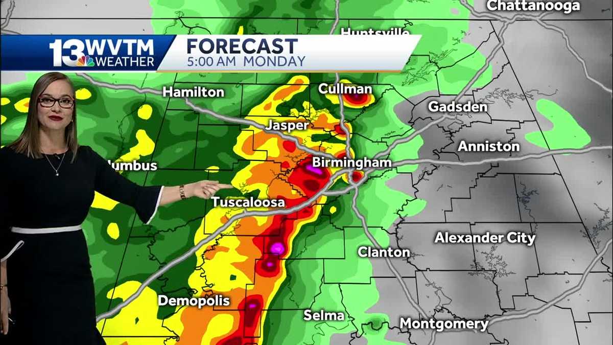 Late day storms, more impacts Monday