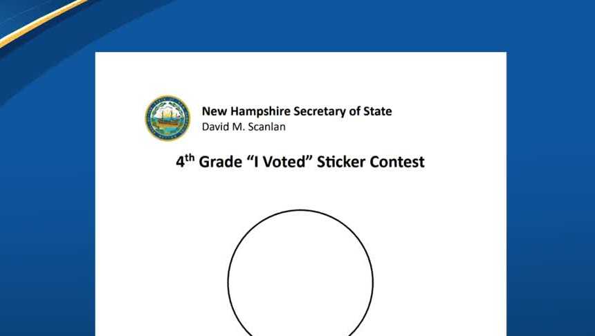 NH secretary of state chooses 3 'I Voted' sticker designs by fourth ...