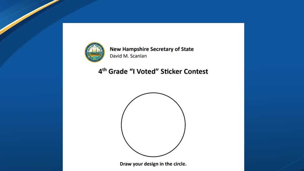 Contest held for design of 'I Voted' stickers for 2024 election in NH