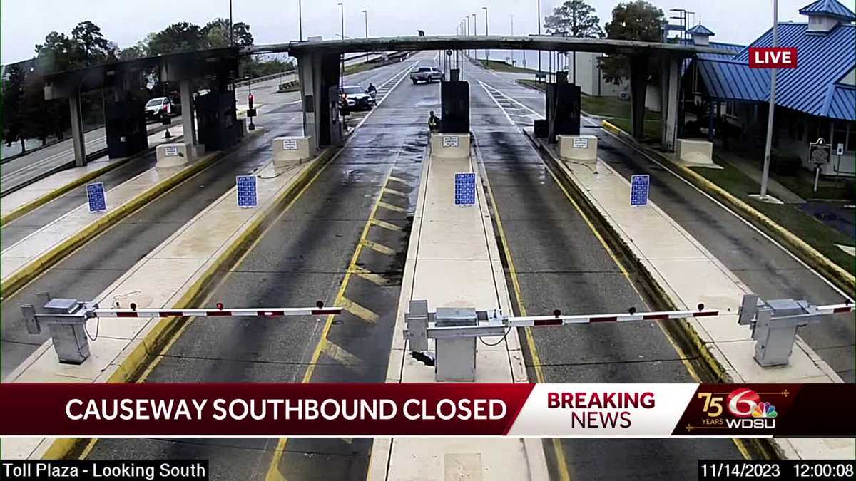 The Southbound Lanes On The Causeway Is All Cleared And The Bridge Has