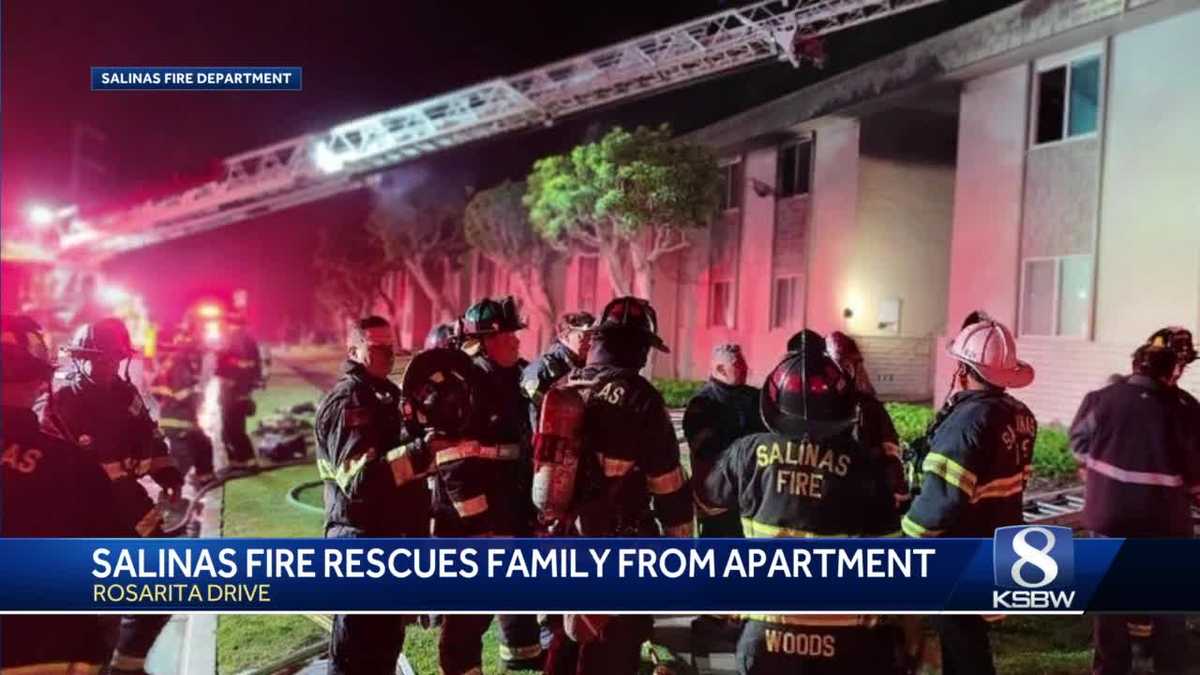 Salinas Fire Department rescues family of four from apartment fire