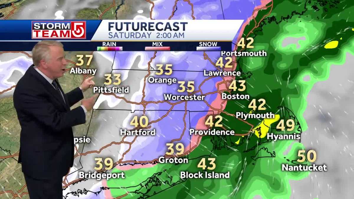 Video: Winter's return!? Rain/Snow mix into early Saturday